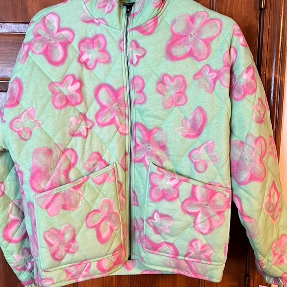 Wild Fable Jackets And Coats New Wild Fable Womens Mint Green Flower